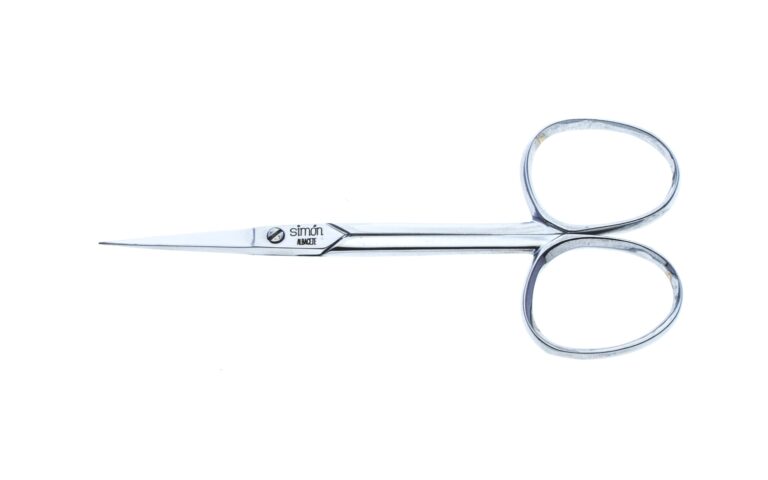 Simón cuticle scissors small chrome plated straight made in Spain
